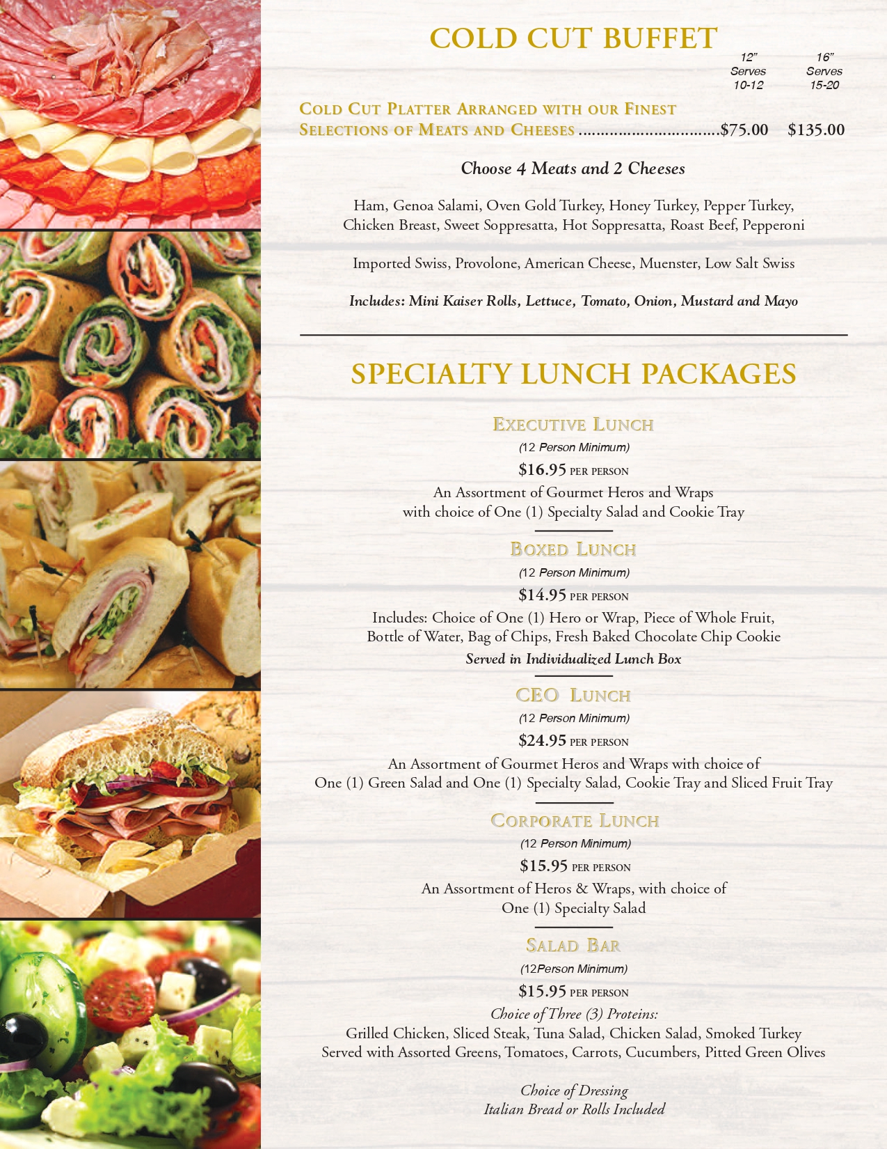 Catering Menu