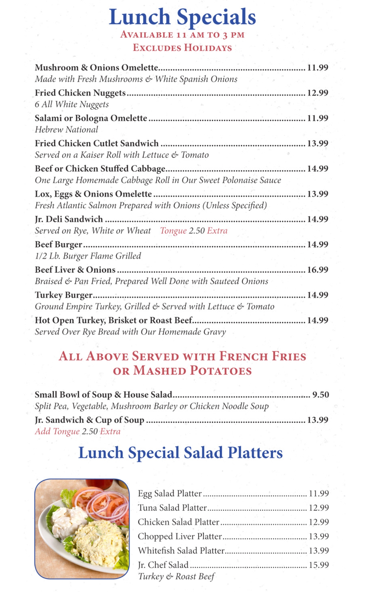 Lunch Specials