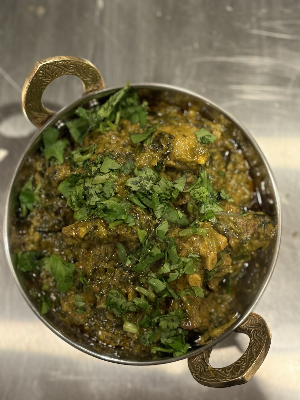 Palak Goat (Bone in) in Hazlet, NJ.