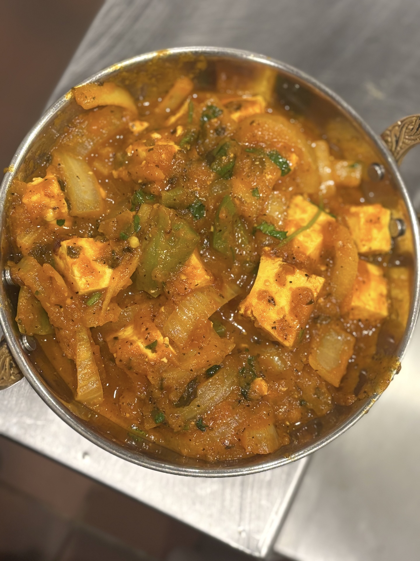 Kadai Paneer in Hazlet, NJ.