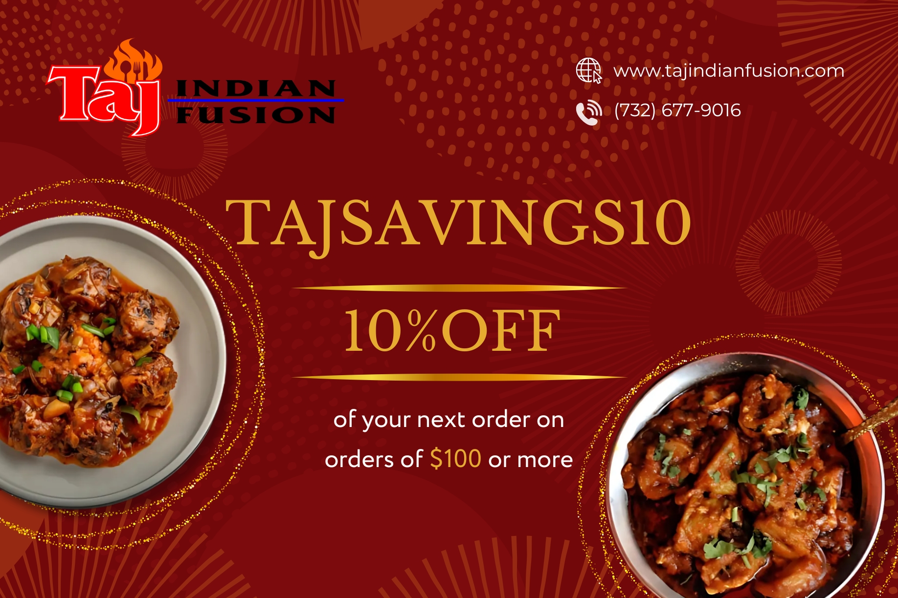 Taj Indian Fusion - Best Indian Restaurant | Hazlet, NJ