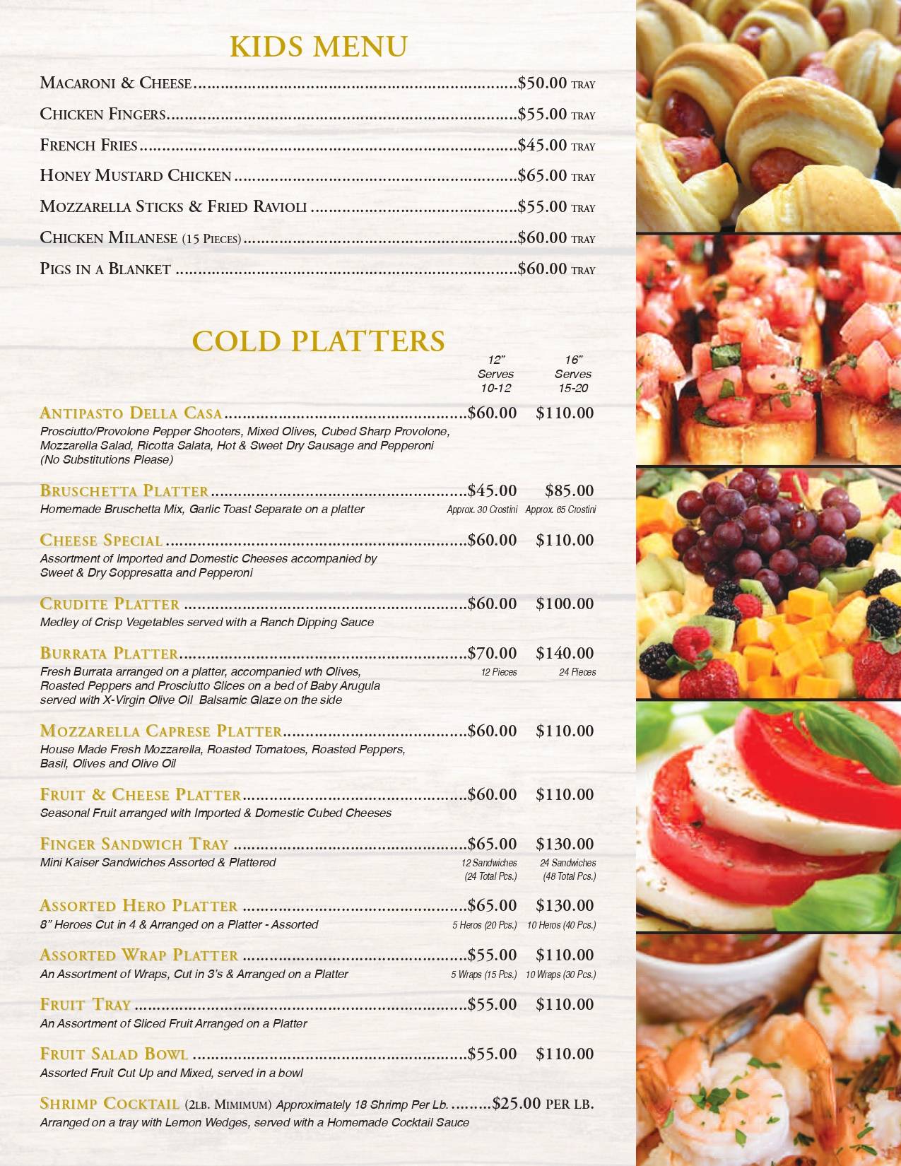 Catering Menu