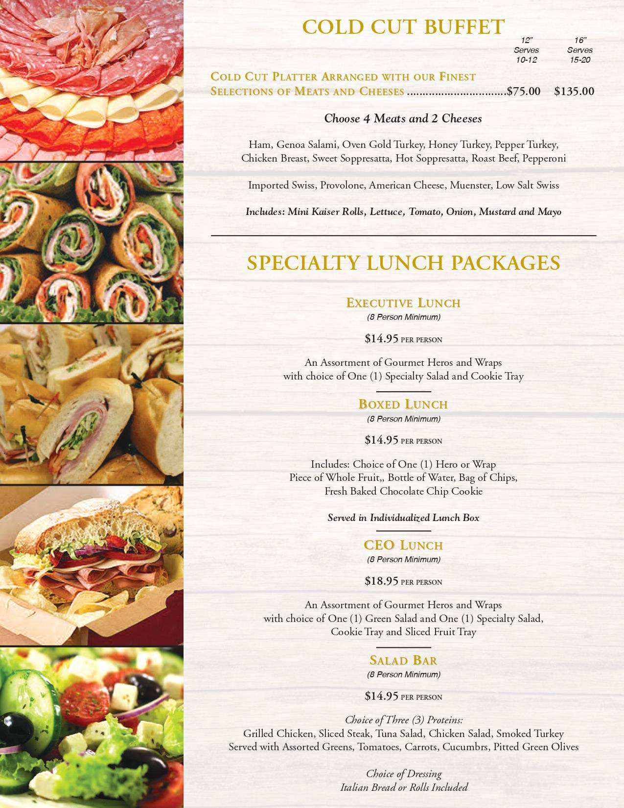 Catering Menu