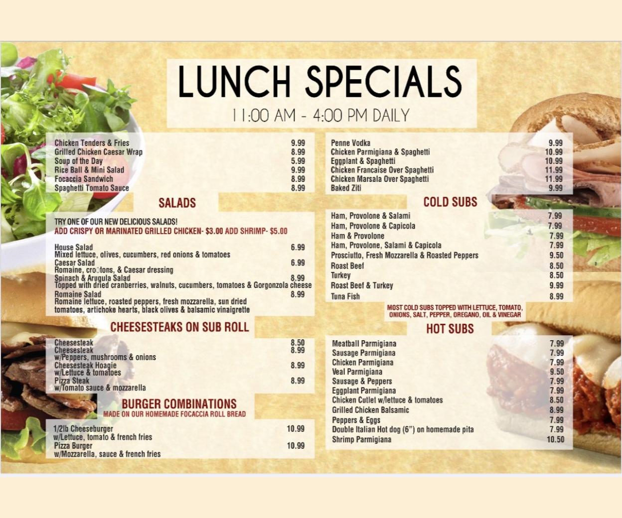 Lunch Menu